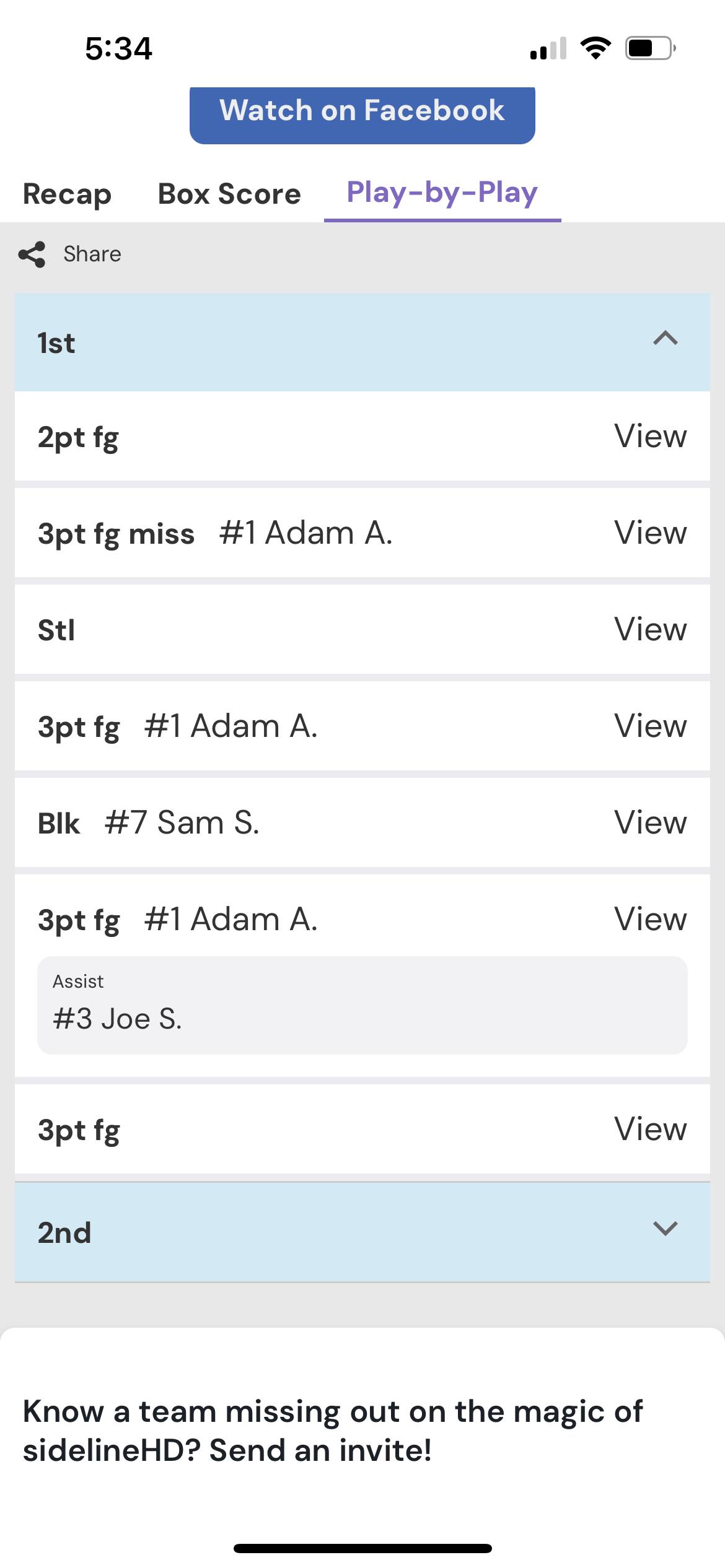 Post Game Clip Retagging (Goal Sports) – sidelineHD